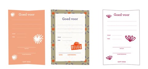 Zelfgemaakte tegoedbon | Milledoni - Spot on gifts