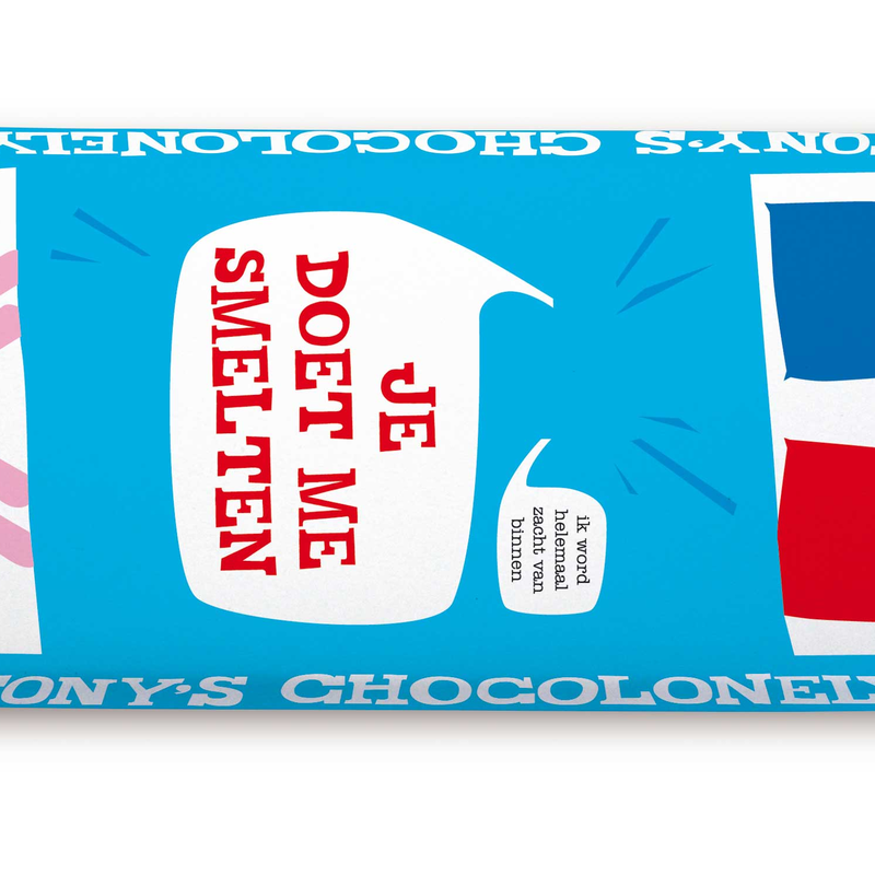 Chocola met zelf ontworpen wikkel | Milledoni - Spot on gifts